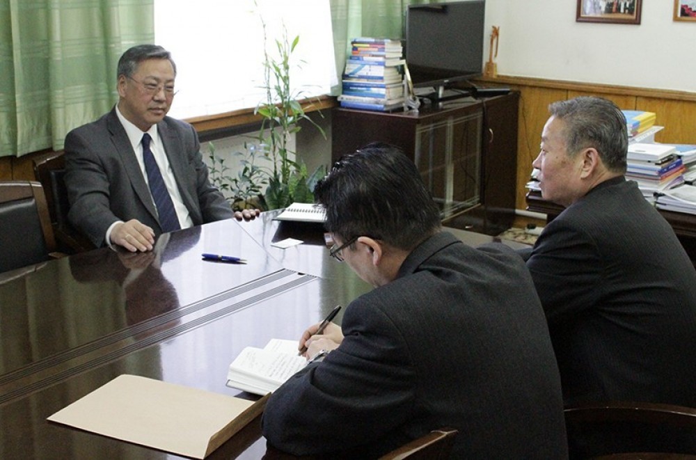 R.Amarjargal receives Democratic Republic of North Korea Ambassador to ...