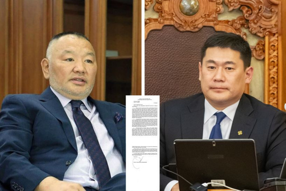 ХХБ ны ТУЗ ийн дарга Д Эрдэнэбилэг Ерөнхий сайдад захидал бичжээ