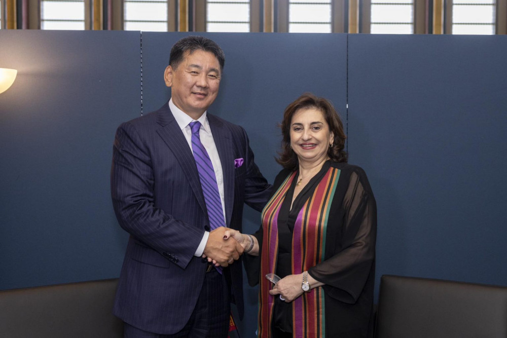 У Хүрэлсүх НҮБ ын Эмэгтэйчүүдийн байгууллагын гүйцэтгэх захирал Сима Бахустай уулзлаа