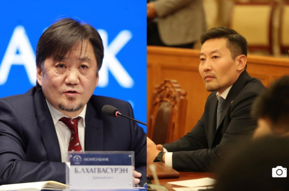 УИХ ын гишүүн Х Ганхуяг Төвбанкны Ерөнхийлөгч Б Лхагвасүрэнг