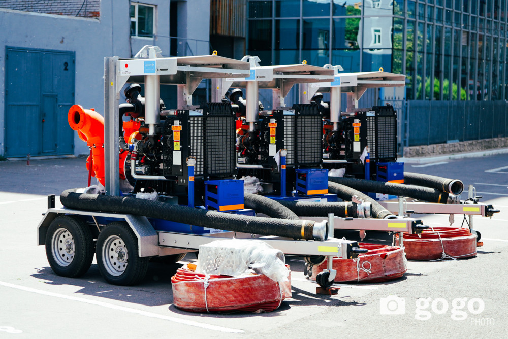 High-capacity pumps were delivered to the National Emergency Management ...