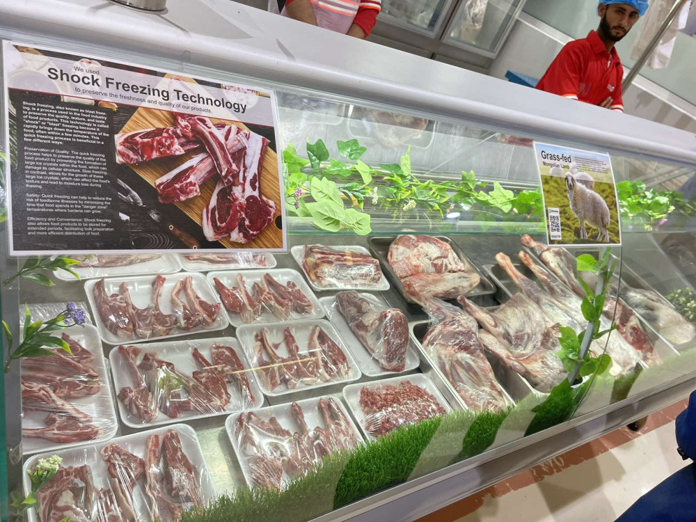 Mongolian mutton sale in the biggest shopping center in Dubai